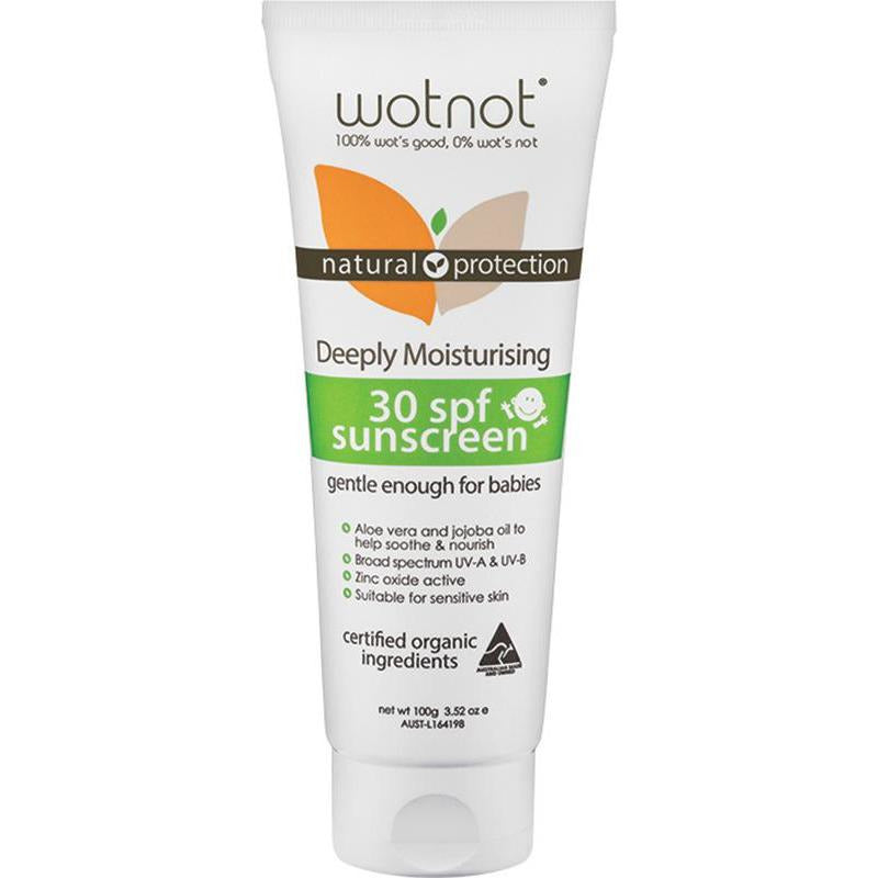 Wotnot Sunscreen Deeply Moisturising - SPF 30+. — HUMM eco